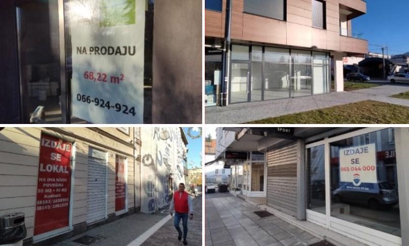 Poslovni prostori u centru Banjaluke zjape prazni – šta je razlog?