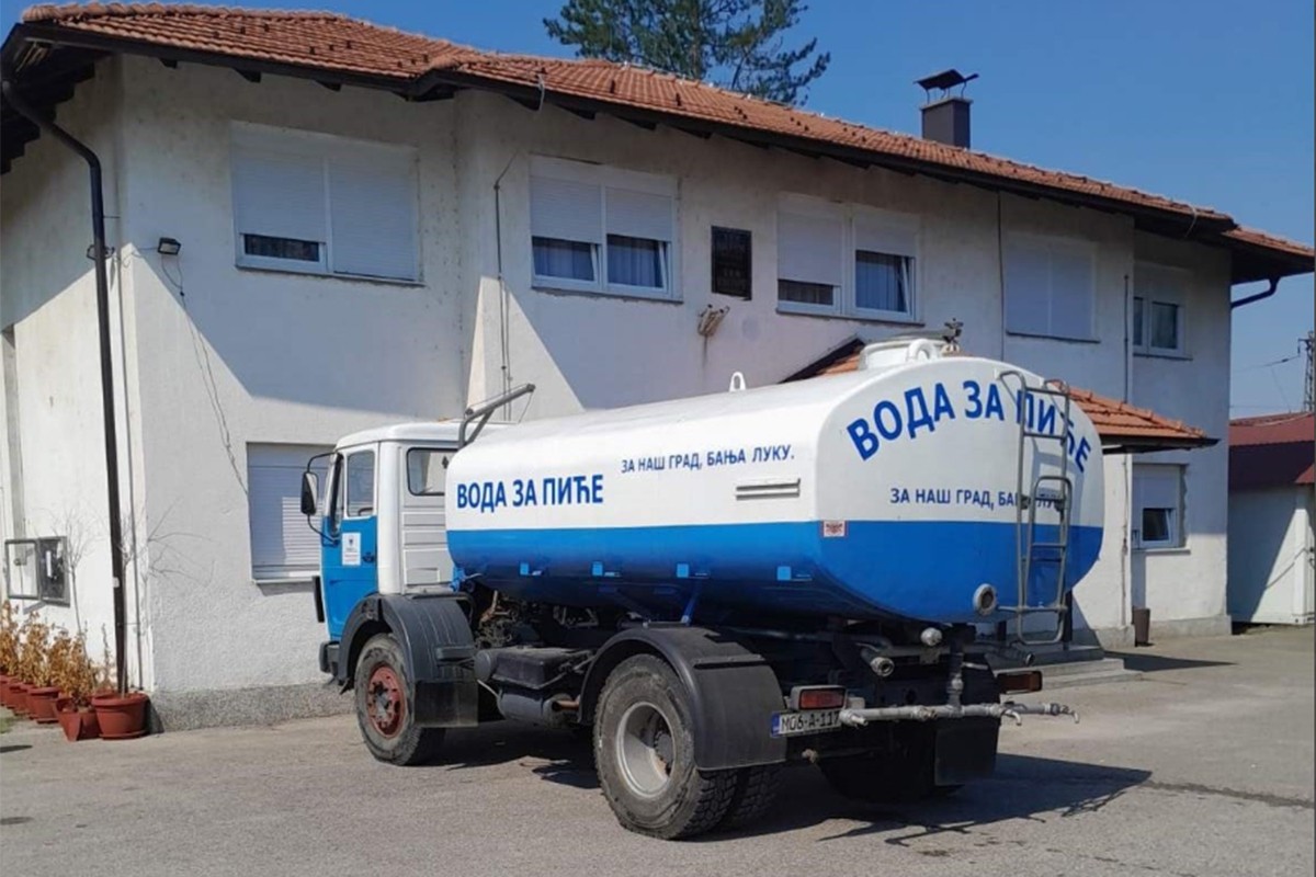 Banjalučki Vodovod: Cisterna u Piskavici, kvar na Banjici