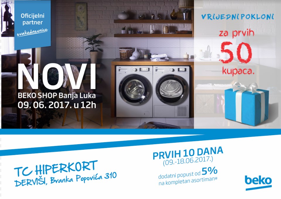 Otvara se ekskluzivni Beko shop u Banjaluci