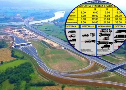 Pogledajte cjenovnik na autoputu Banjaluka-Doboj za sve kategorije vozila
