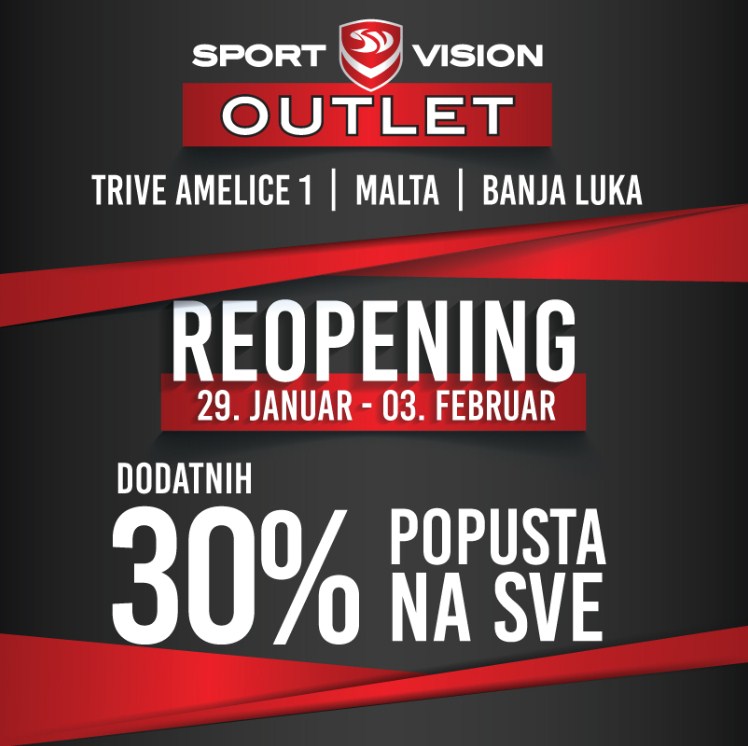 Reopening: Sport Vision outlet – Banjaluka
