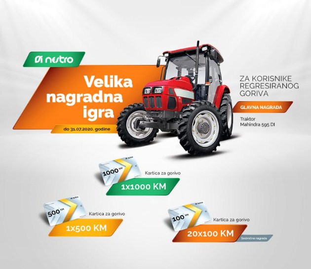 Traktor i ove godine za najsretnijeg kupca Nestro regresiranog goriva