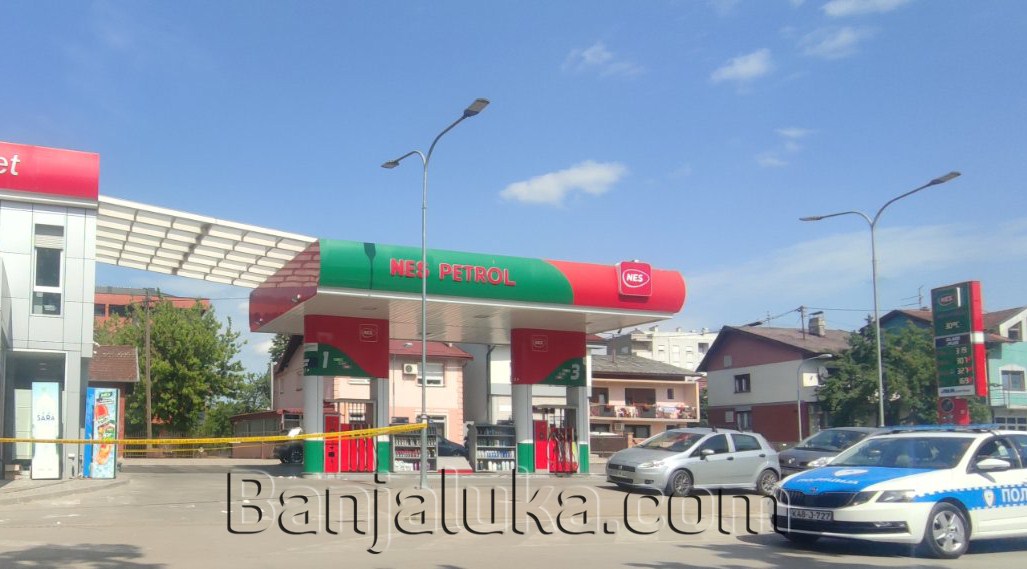 Tuča u Banjaluci: Policija i žuta traka oko benzinske pumpe u Obilićevu ...