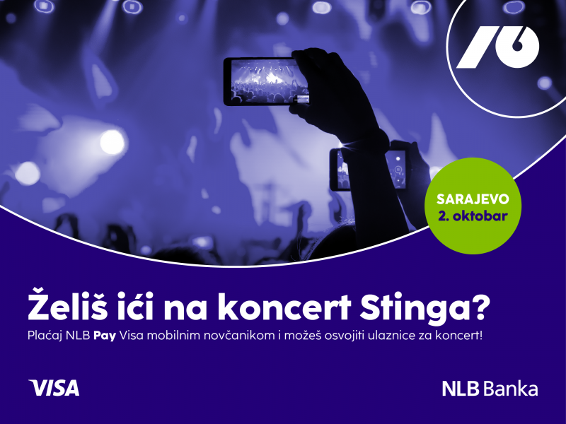 NLB Banka te vodi na koncert legendarnog Stinga u Sarajevu!