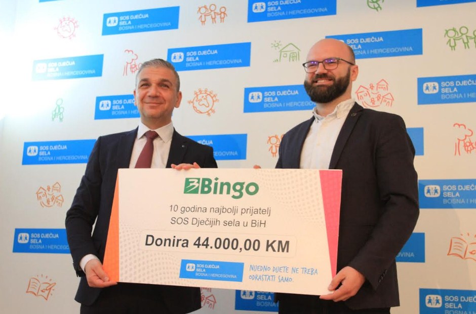Decenija najboljeg prijateljstva kompanije Bingo i SOS Dječijih sela u ...