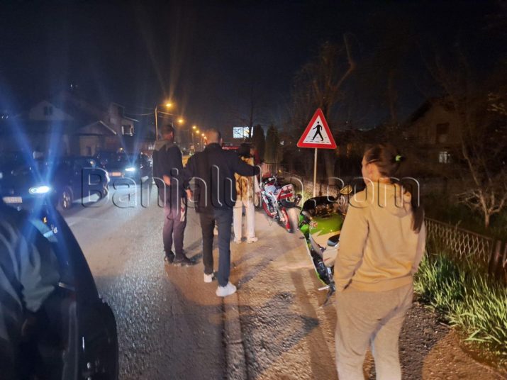 Djevojka oborena sa motora kod pekare Manja